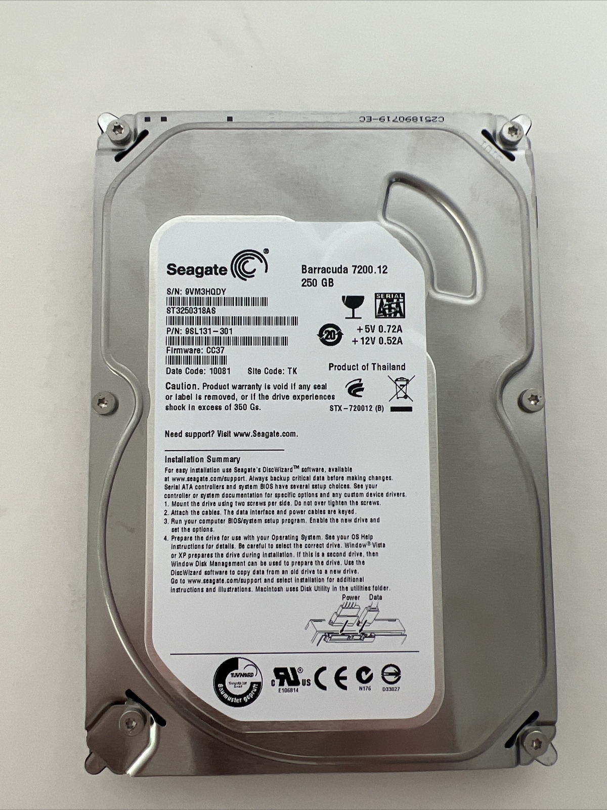 Seagate Barracuda ST250DM000 250 GB 3.5" SATA III Desktop Hard Drive | eBay
