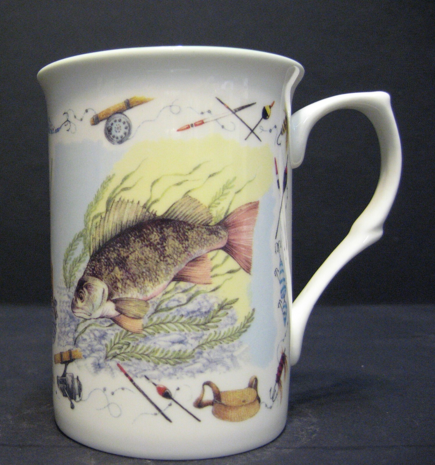 Set Of 6/3 Mugs Fishing Fine Bone China Mugs Cups Castle Shape | eBay UK