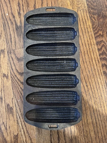 Vintage Cast Iron Cornbread Corn Stick Muffin Pan Corn Bread Mold 7 ...