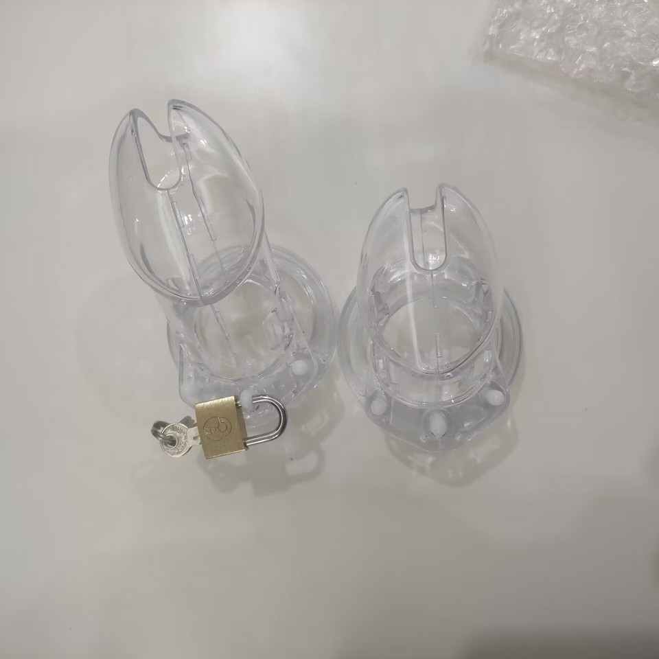 CB6000 Plastic Male Chastity Cage Device Belt Short/Long Locking Belt ...