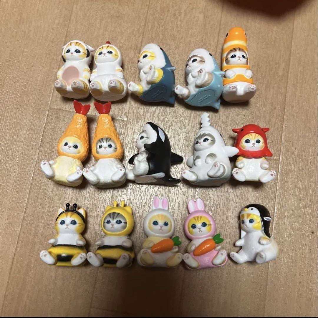 Mofusand Shark Cat Cute Samenyan 4cm interior mini Figure Complete ...