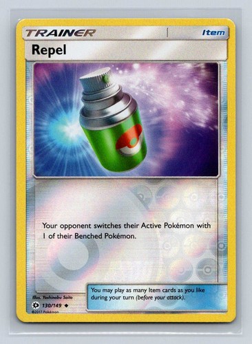Repel #130/149 SM Base Set Reverse Holo Uncommon - Pokemon Card D10 | eBay