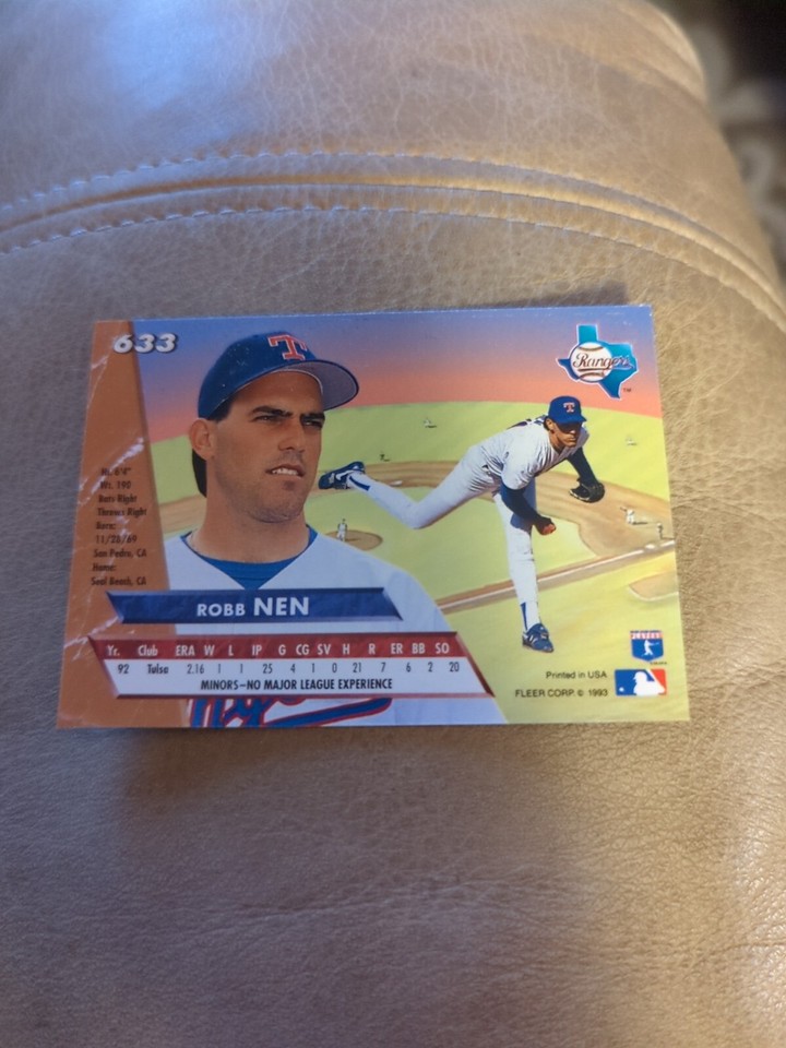 1993 FLEER ULTRA ROBB NEN ROOKIE CARD #633 **NM-MT** TEXAS RANGERS | eBay