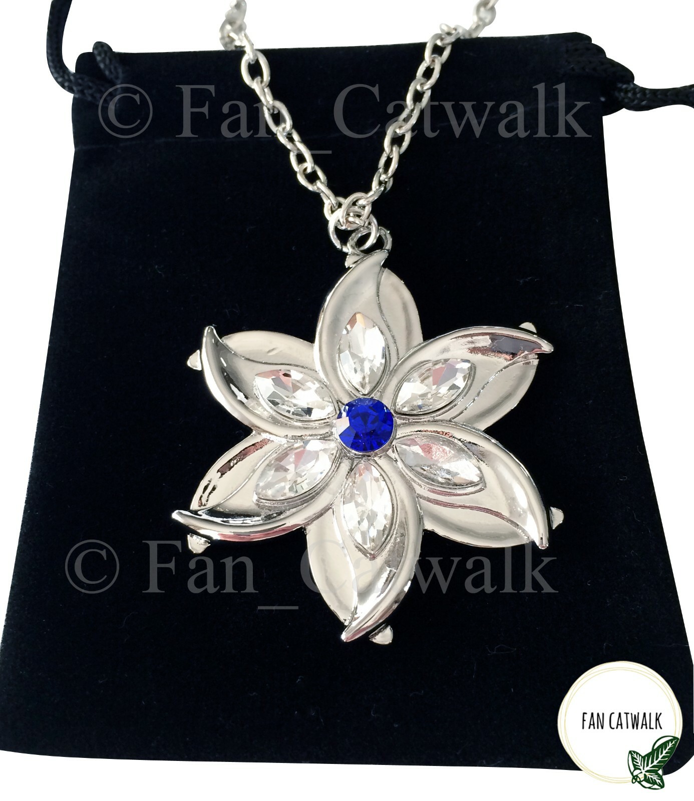 LOTR Galadriel Elven Brooch Phial Flower Necklace Nenya Ring Lord of ...