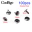 100X Head 3~10mm Double Rivet Stud Collision Nail Spike Punk Belt ...