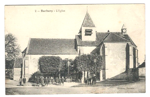 CPA 60 BARBERY, l'église, animée, écrite en 1917 -Editions Chevaux | eBay