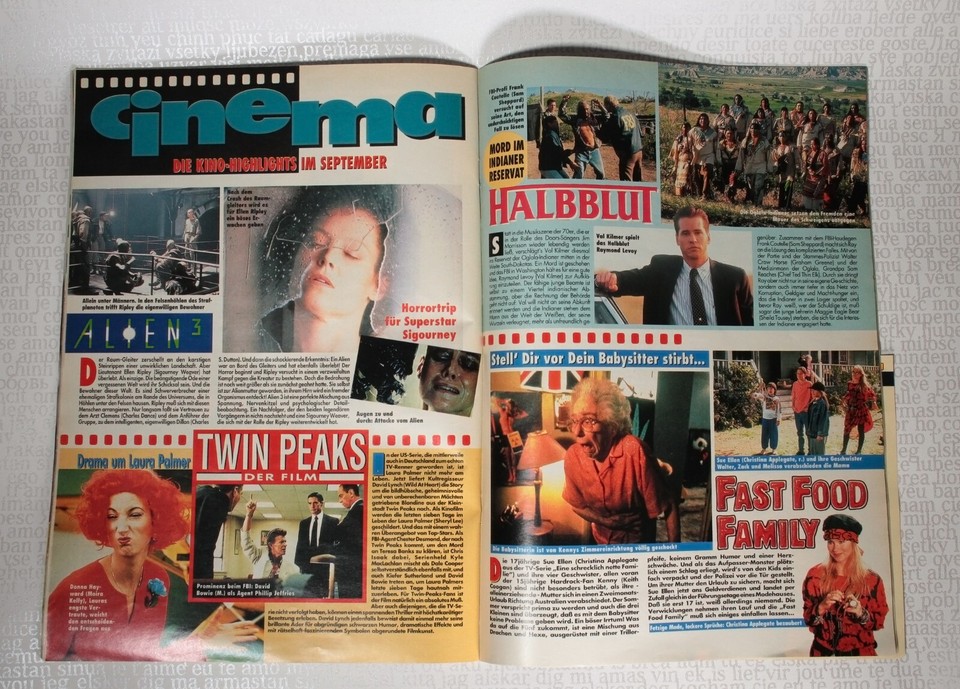 German POPCORN Magazine Sep 1992 : AXL ROSE cover, ROXETTE, KRISS KROSS ...