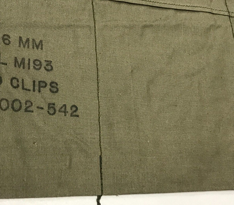 Original Vietnam Era 7 Pocket Bandolier with Safety Pin. 2 Each USGI | eBay