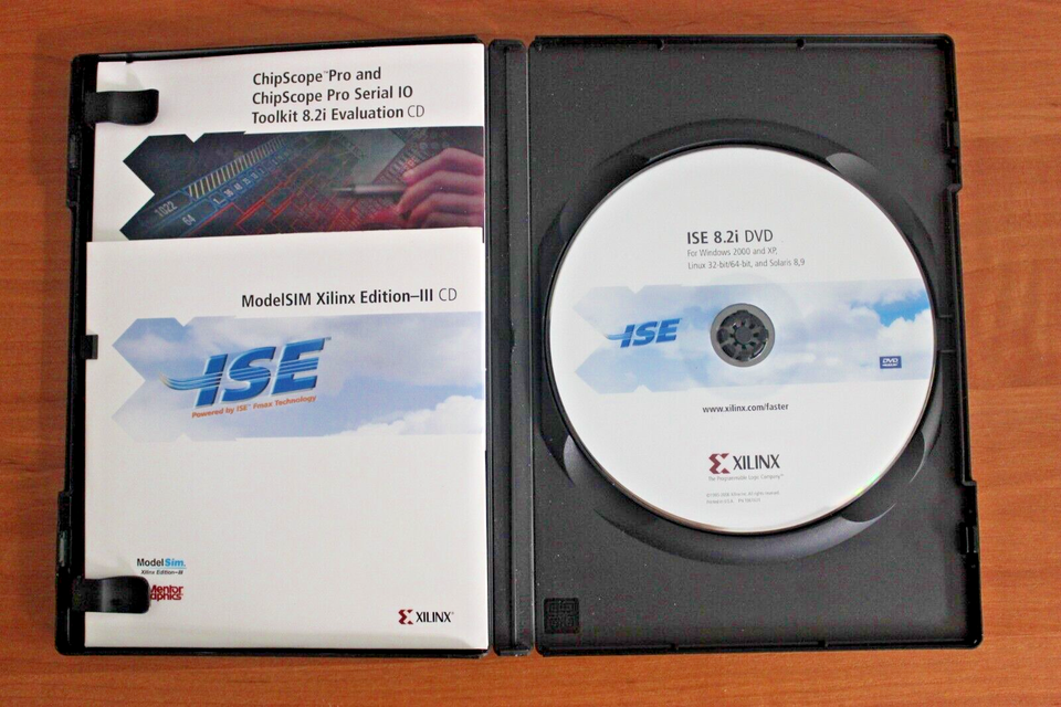 Xilinx ISE 8.2i DVD + ModemSIM Xilinx Edition III CD + ChipScope Pro ...