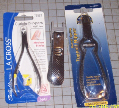 LOT ~Sally Hansen LACROSS Cuticle & Pocket Clippers Savanna Toenail ...