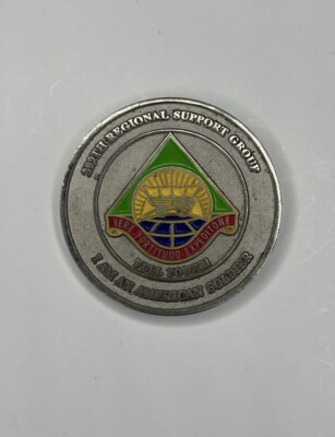 CHALLENGE COIN 209TH REGIONAL SUPPORT GROUP COMMAND TEAM - COLONEL CSM ...