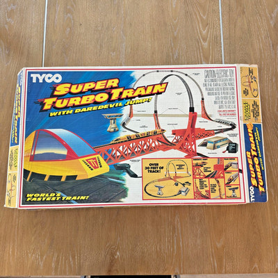 TYCO Super Turbo Train Worlds Fastest Train HO Race Set - Not Complete ...