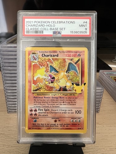 Pokémon TCG Charizard Holo Rare Card Celebrations Classic Collection 4/ ...