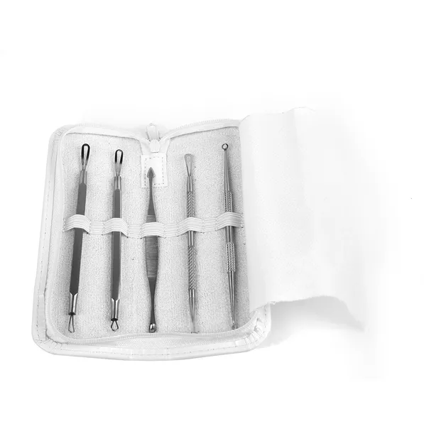 5 Pcs Blackhead Remover Kit Pimple Comedone Extractor Tool Set ...
