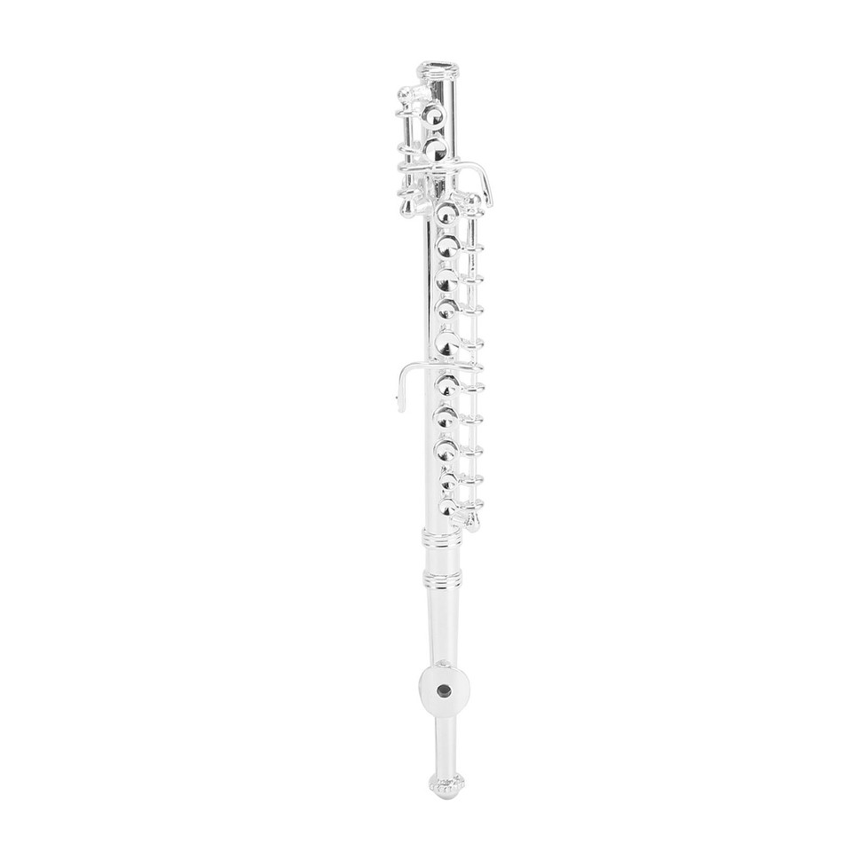 4.3 Inch Copper Miniature Flute Model With Stand And Case Mini Musical ...