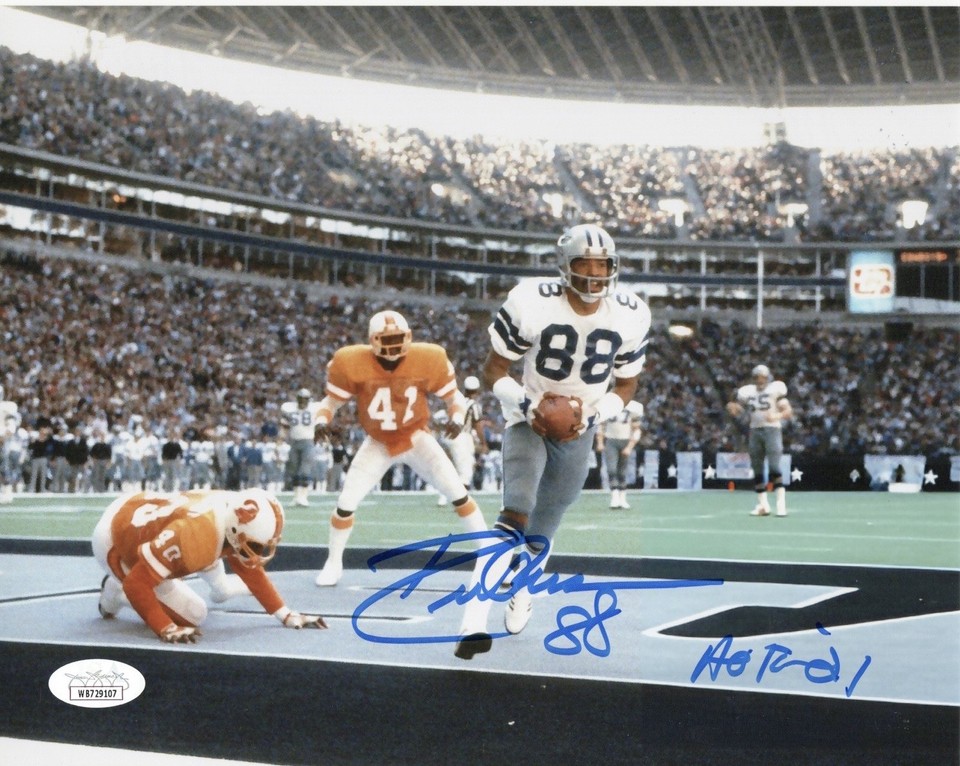 DREW PEARSON HOF 21 Signed Autographed 8x10 Photo Picture Dallas ...