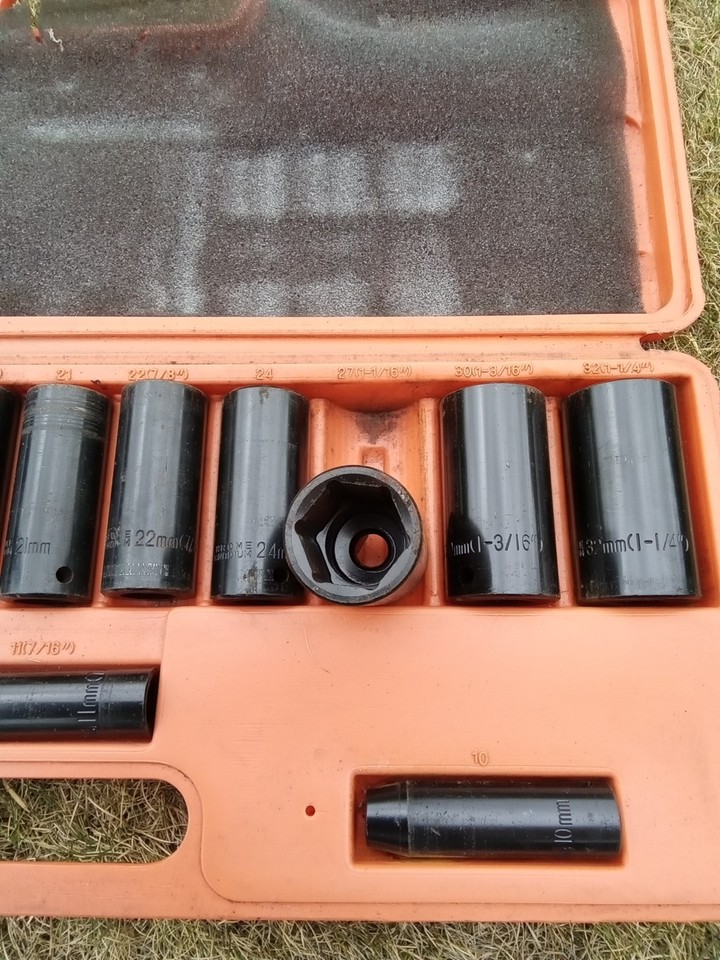 Impact Socket Set HEAVY DUTY DEEP 16 Pcs 10mm To 32mm | eBay UK