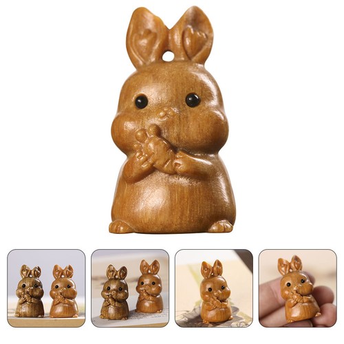 Rabbit Adornment Delicate Bunny Craft Animal Statues Small Decor | eBay ...