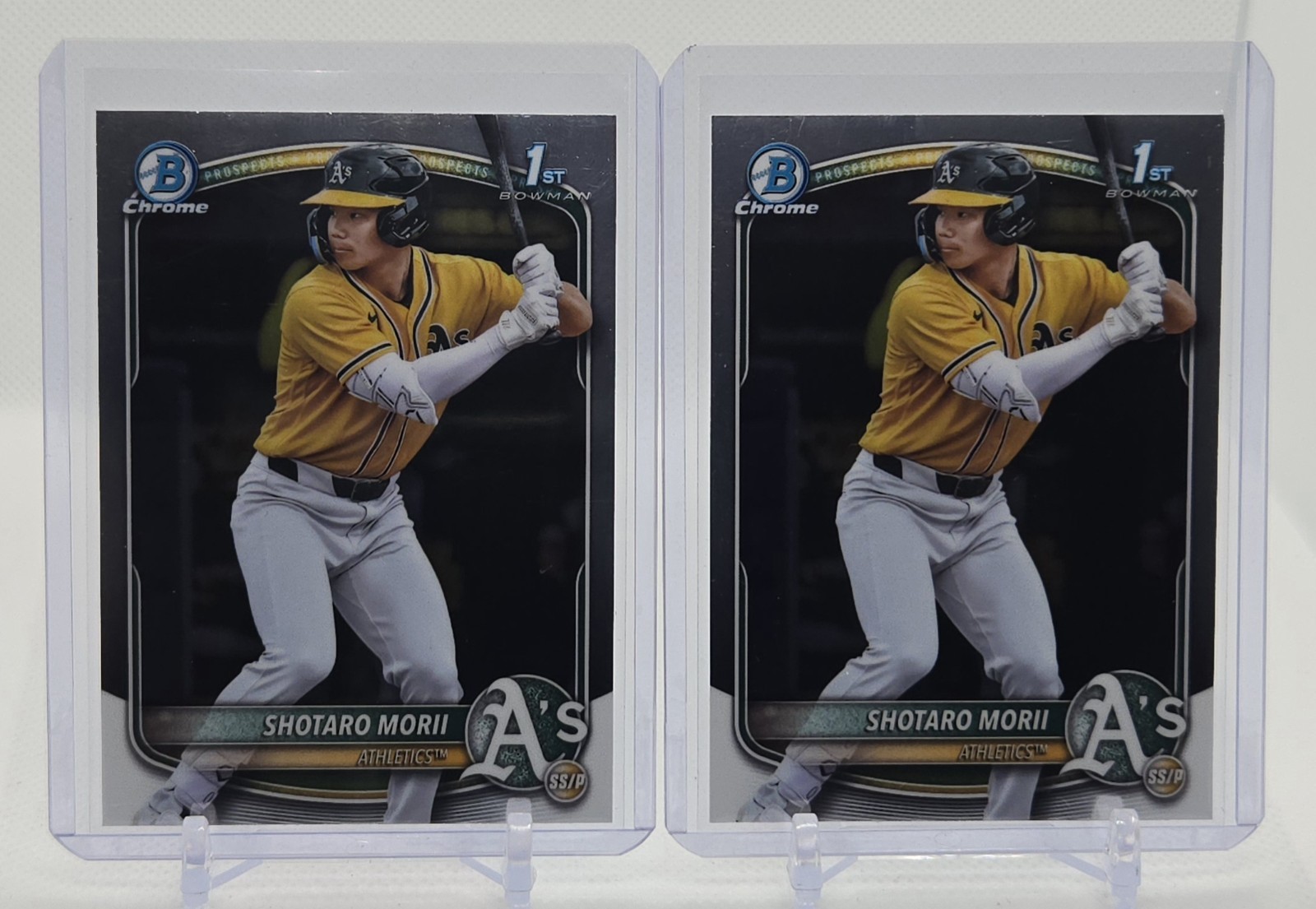 (2) Shotaro Morii 1st Bowman - 2025 Bowman Chrome - Athletics | eBay