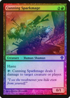 Cunning Sparkmage FOIL Worldwake HEAVILY PLD Red Uncommon MAGIC CARD ...