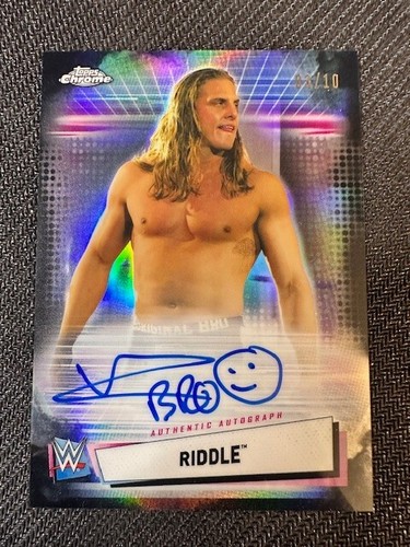 2021 Topps Chrome WWE Riddle #A-BRO Autograph #03/10 | eBay