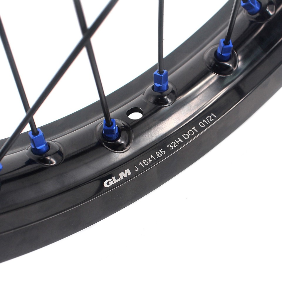 KKE 19-16" Wheels Rims for Surron Light Bee x 2019-2025 Blue Hubs Dirt ...