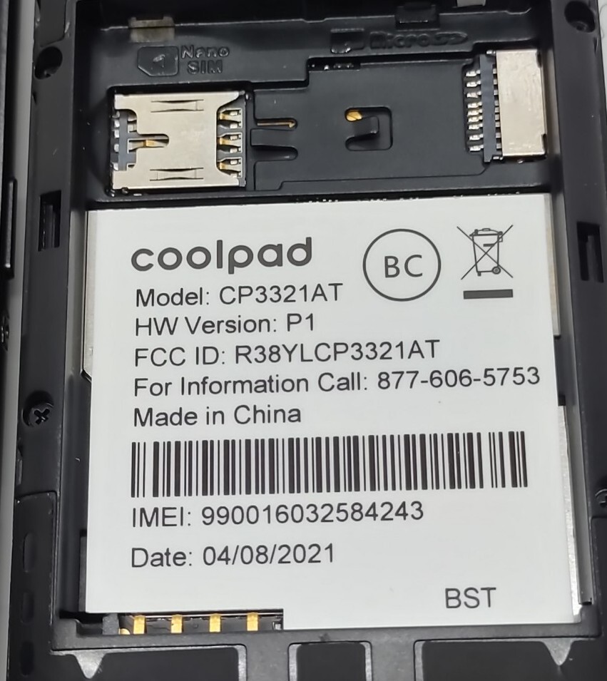 COOLPAD Belleza 3321 CP3321AT SPRINT/BOOST 8GB 4G LTE Flip Phone NO ...