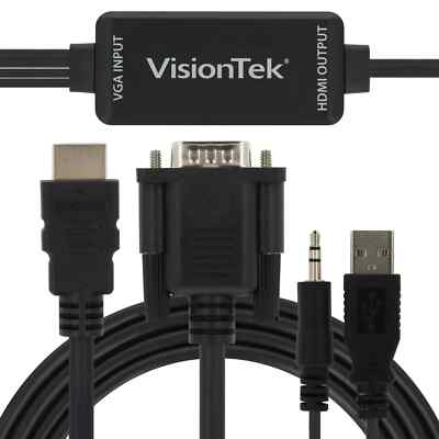 VisionTek - VGA to HDMI 1.5M Active Cable (M/M) - 900824 | eBay