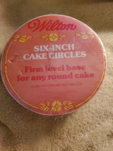 Set of Brand New Sealed Wilton 8 Inch Round Cake Circles VINTAGE 1977 ...