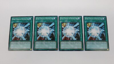 4x BURST STREAM OF DESTRUCTION 1ST ED SDDC-EN025 COMMON YUGIOH NM ...