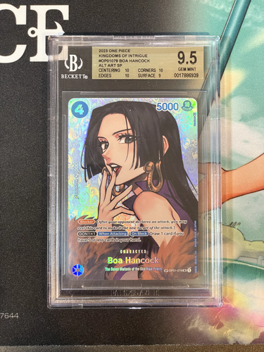 ONE PIECE Boa Hancock SR Parallel SP Alt Art OP01-078 BGS 9.5 Gem Mint ...