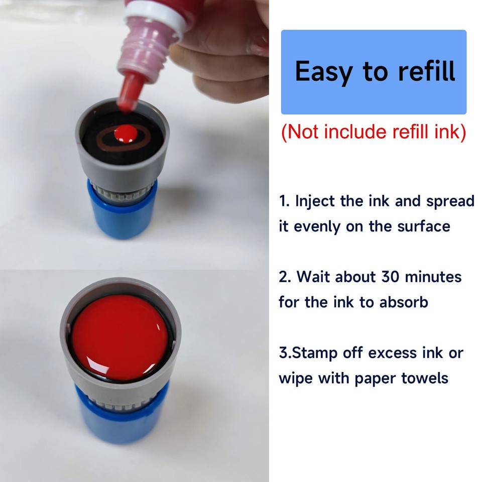 Paid Card Notice Stamp, Office Stamp Pre Inked Stamp, Green | eBay