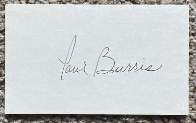 Paul Burris signed card - Braves debut 1948 | eBay