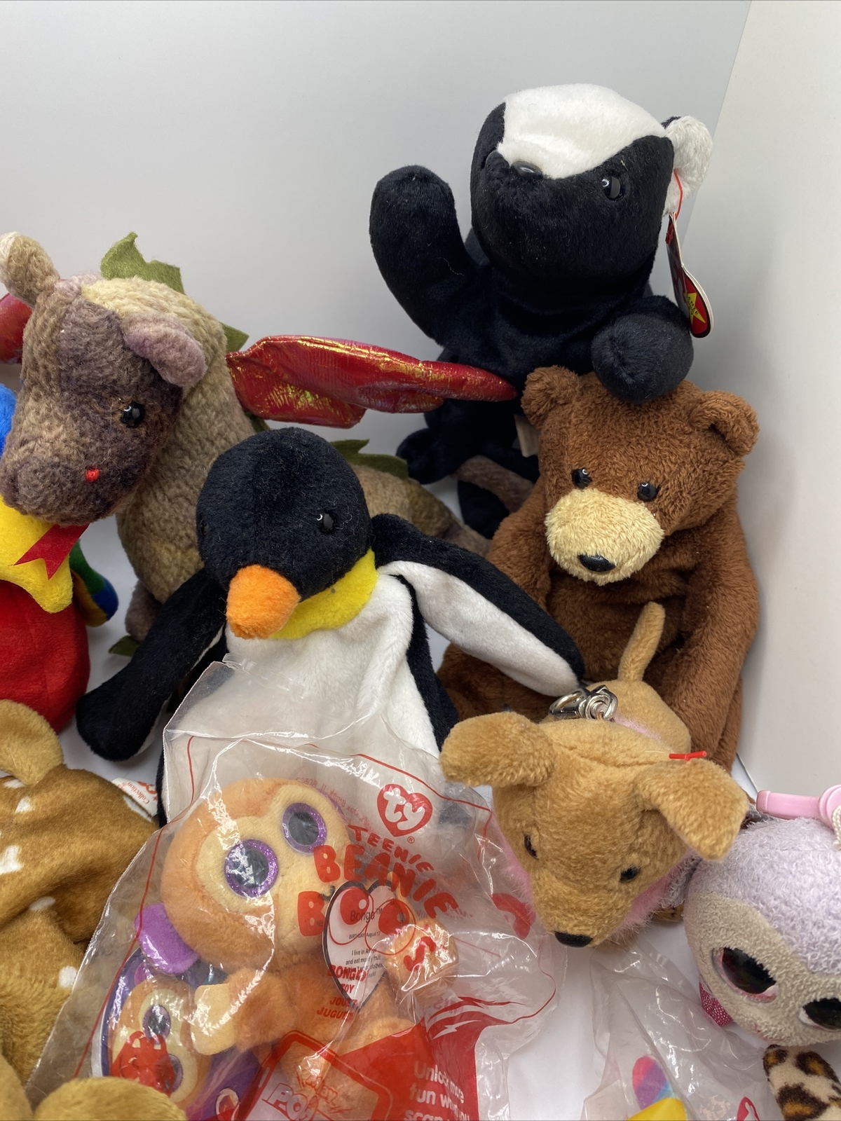 Mixed Lot 17 Sealed Used Vintage Retired TY Beanie Baby Keychains ...