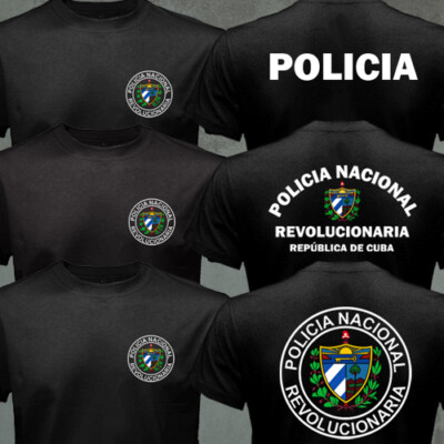 Cuba Police PNR Policía Nacional Revolucionaria T-shirt | eBay