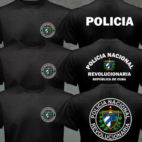 Cuba Police PNR Policía Nacional Revolucionaria T-shirt | eBay