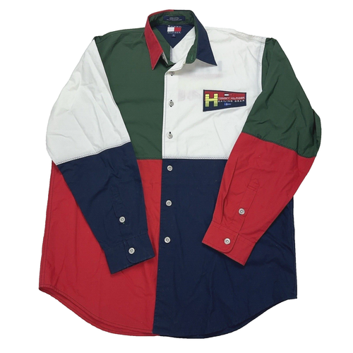 Vintage Rare Tommy Hilfiger Bottom Up Sailing Gear Colorblock Mens ...
