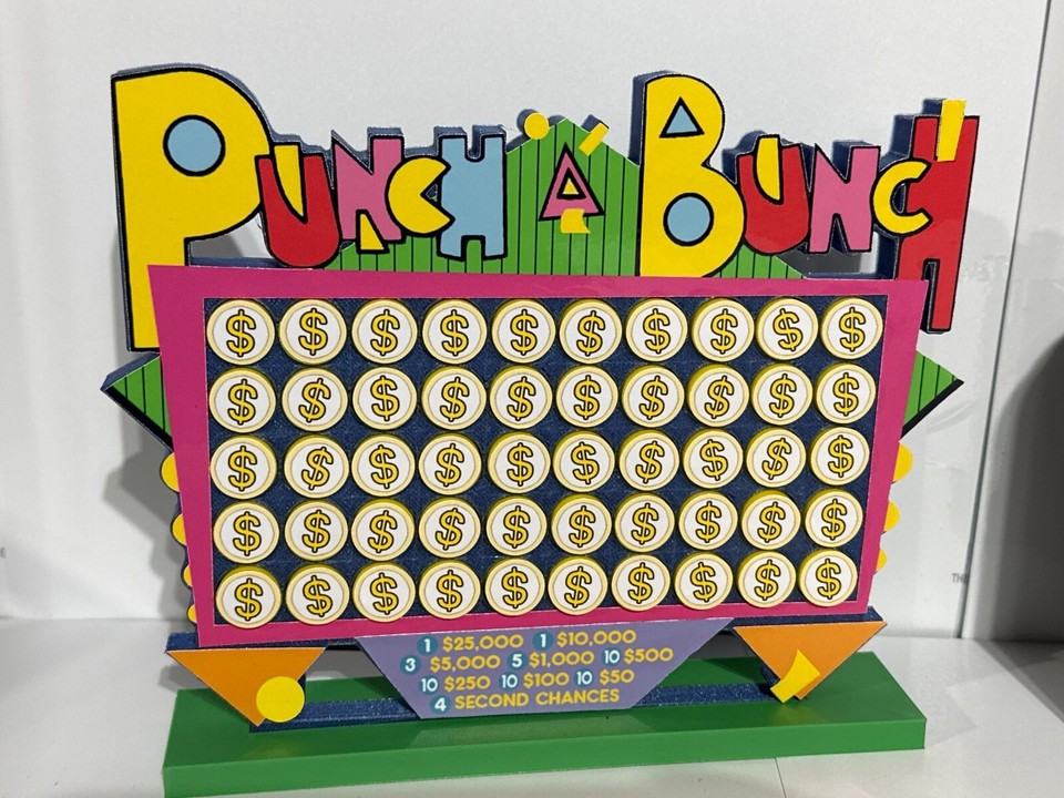 The Price is Right Punch A Bunch Game | eBay