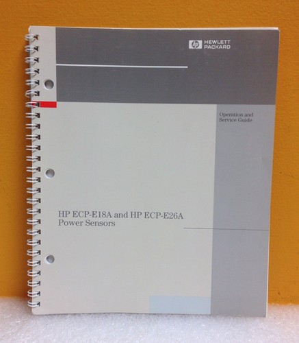 HP E4412-90001 ECP-E18A & ECP-E26A Operation/Service Guide | eBay