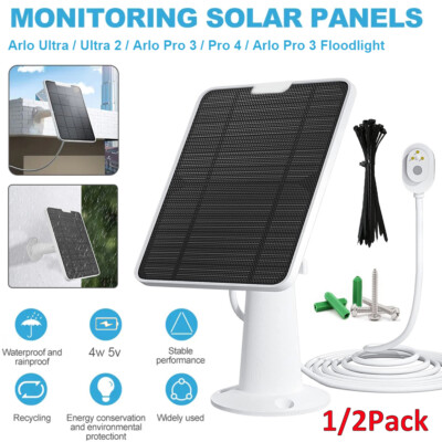 Magnetic Solar Panel Charger for Arlo Ultra/Ultra2/Pro 3/Pro 4 Security ...