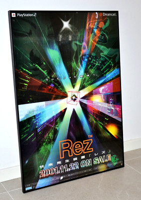 REZ - Promotional B2 Poster - Dreamcast - PS2 - Sega - Japan 2001 | eBay