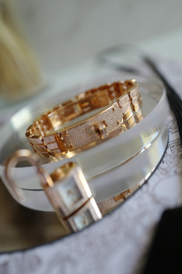 BNIB Hermes Mini Kelly Watch Rose Gold 16 mm With Diamond Set Over $40K ...