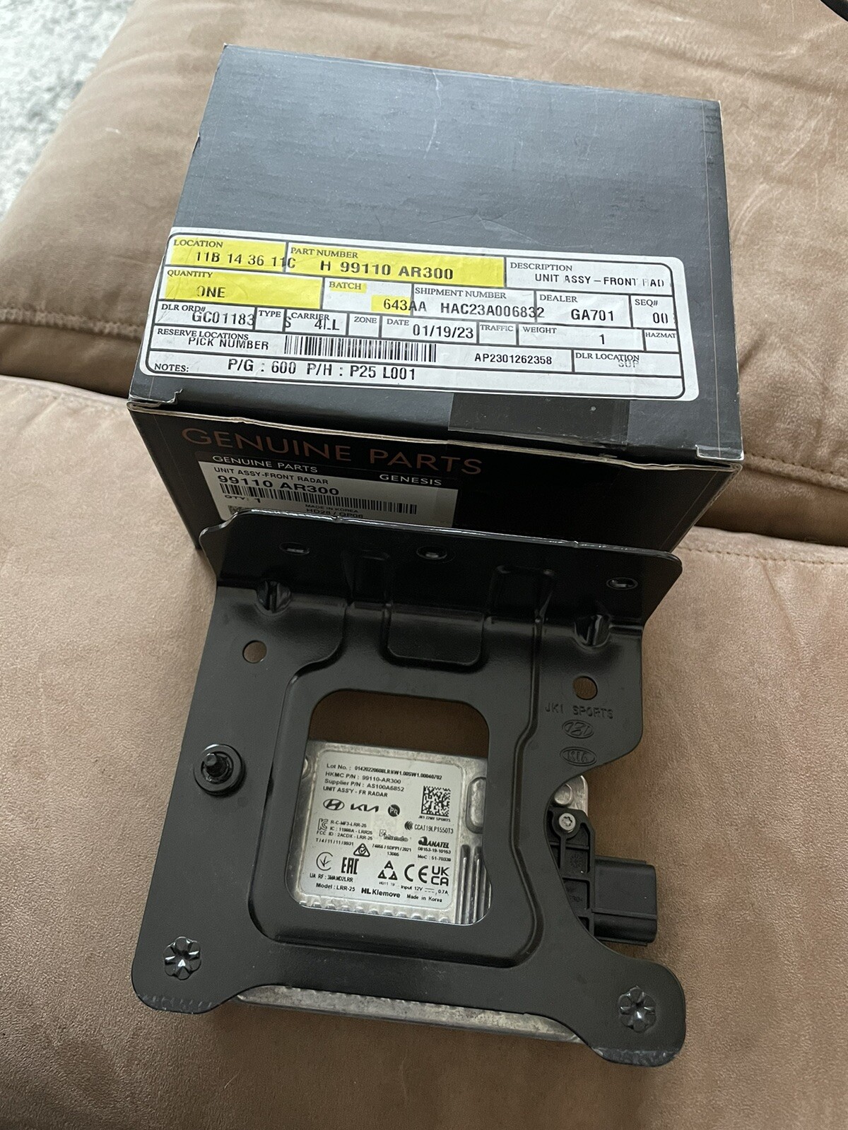 21-22 Genesis GV70 adaptive cruise control distance radar sensor OEM ...