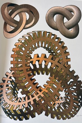 M.C. Escher Print "Knots", 1965 (10" x 14.5") | eBay