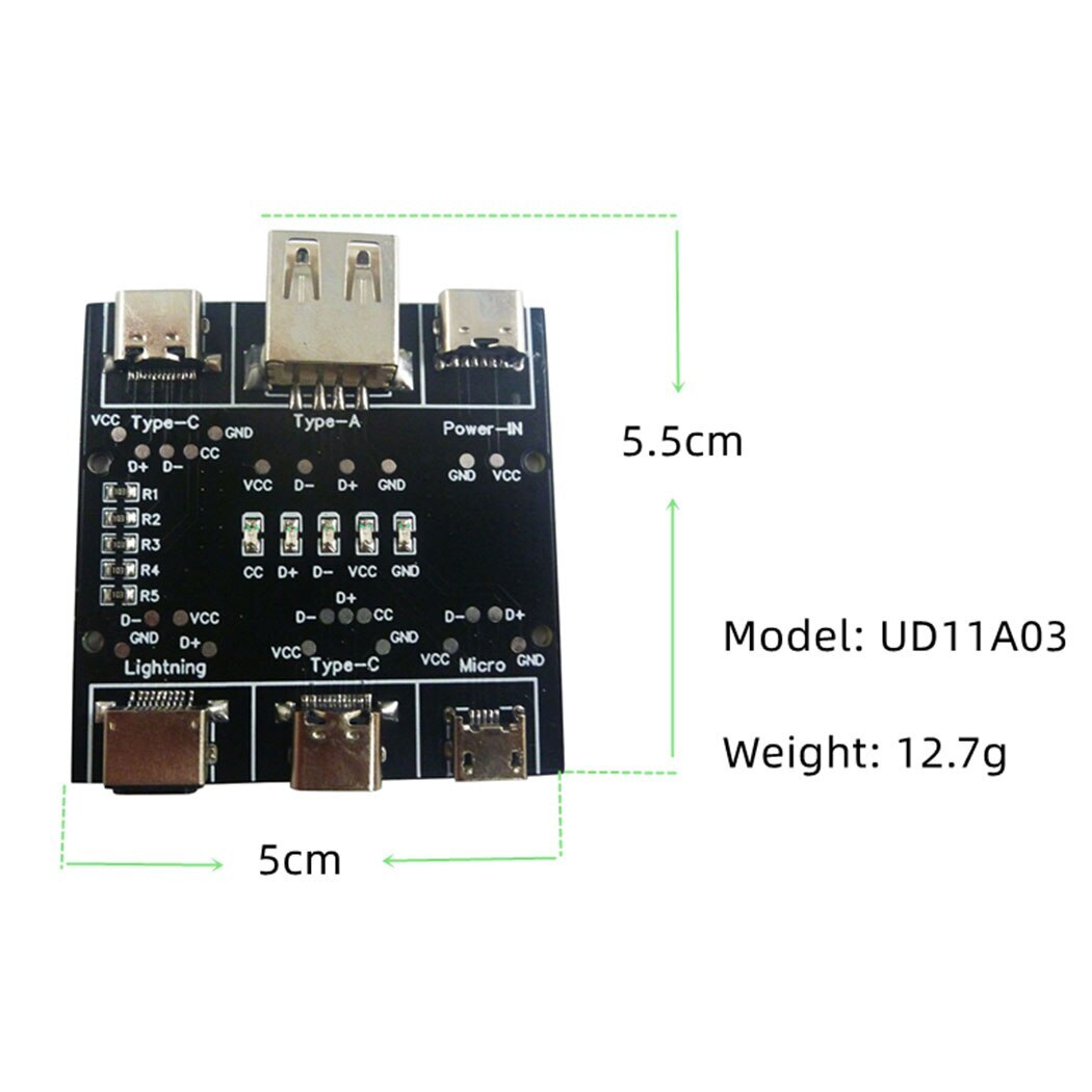 DT3 Data Cable Detection USBA to Type C Cable Tester Short Circuit On ...