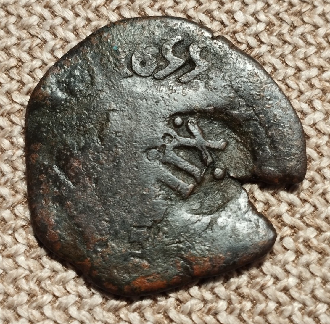 1655 Pirate Cob Coin Real Spanish Colonial Shipwreck Era Treasure ...