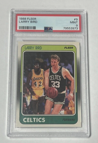 Larry Bird 1988 Fleer Basketball PSA MINT 9 #9 Boston Celtics | eBay