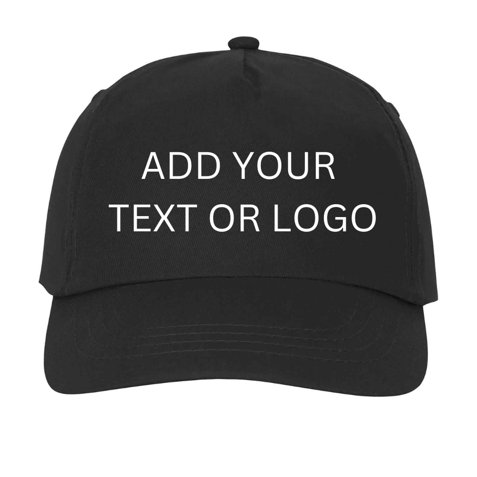 Personalised Baseball Cap Custom Text Logo Printed Hat Unisex Mens ...