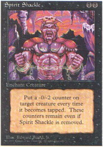 MTG: Spirit Shackle [Moderately Played] 4th Edition Magic the Gathering ...