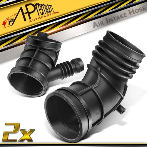2pcs Throttle Body Air Intake Boot Hose for BMW E46 323i 325i 328i E36 ...